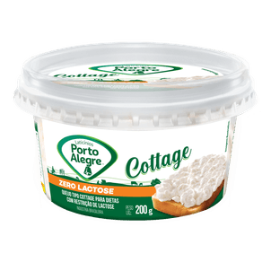 QUEIJO COTTAGE ZERO LACTOSE PORTO ALEGRE 200G - cordeiro supermercado