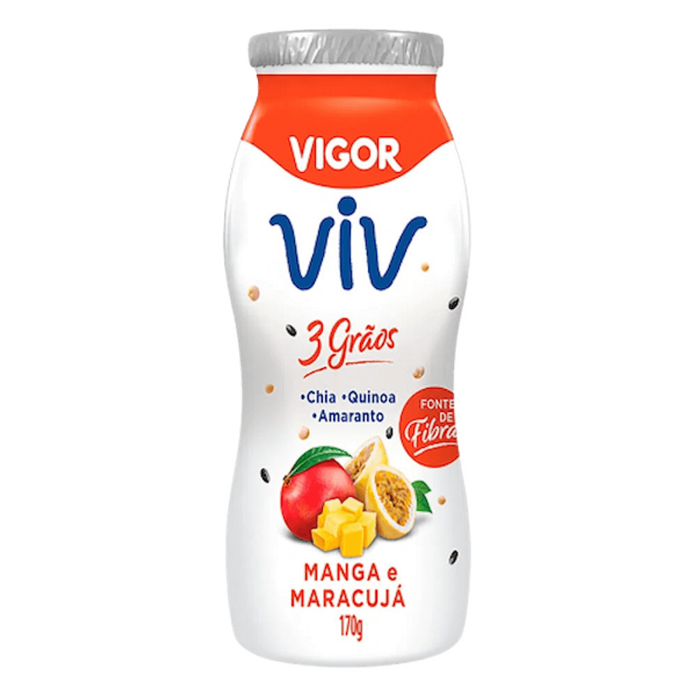 Iogurte Vigor 3 Graos Viv Manga E Maracuja 170g Cordeiro Supermercado